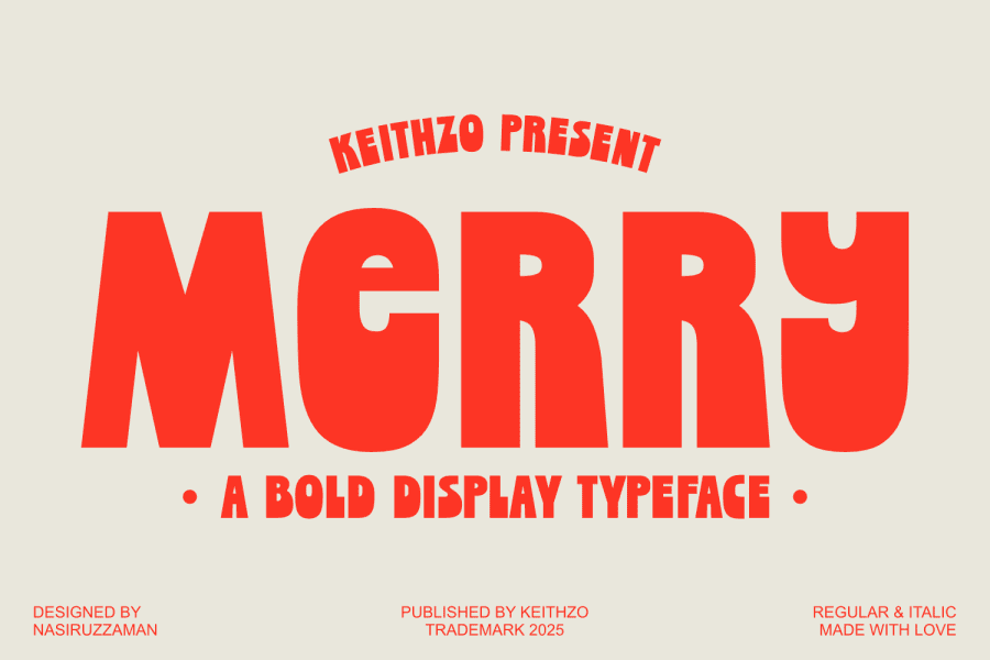 Merry Free Version Font · 1001 Fonts