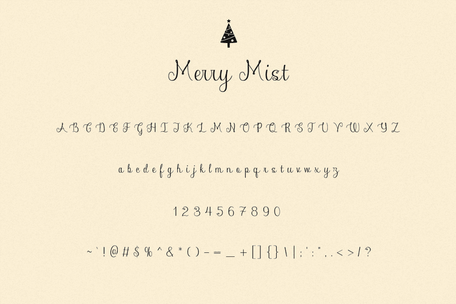 Merry Mist Font · 1001 Fonts