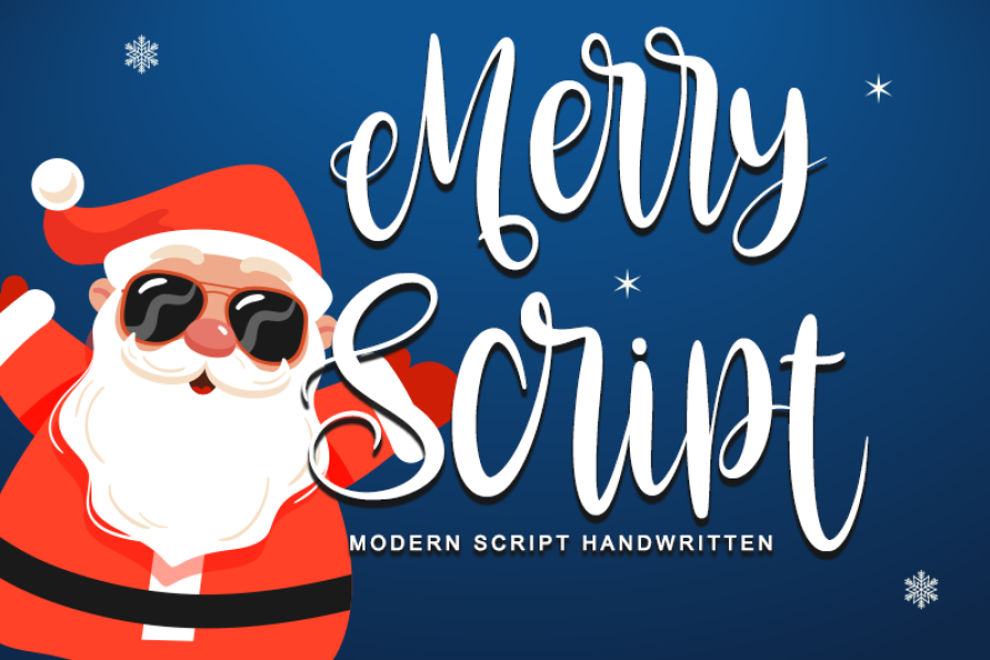 Merry Script-Personal use Font · 1001 Fonts