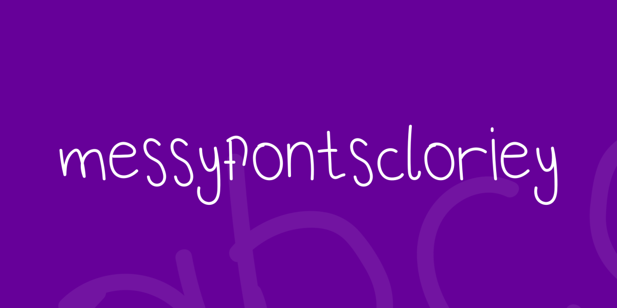 MessyFontsCloriey Font · 1001 Fonts
