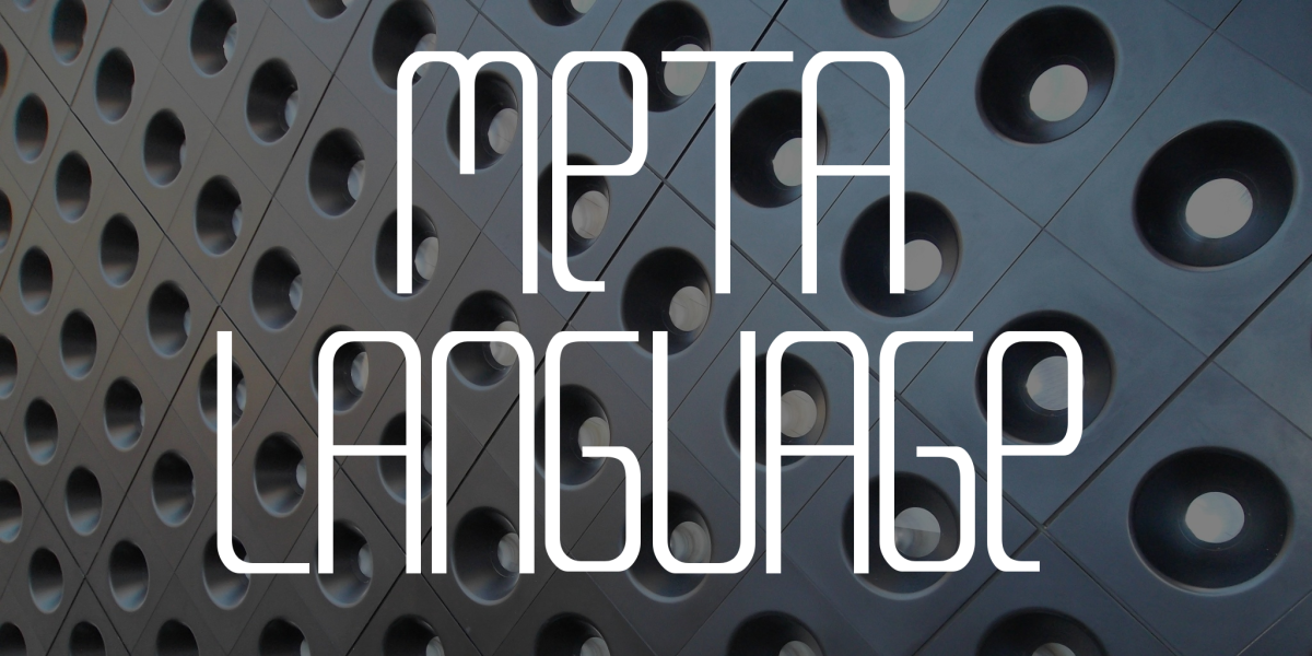 Meta Language Font · 1001 Fonts