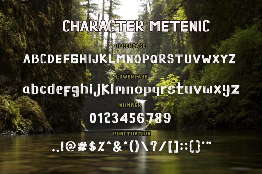 METENIC Font · 1001 Fonts