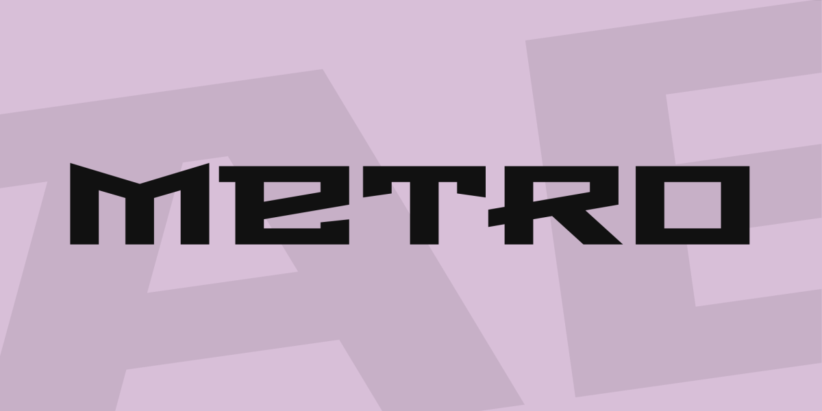 Metro Font · 1001 Fonts