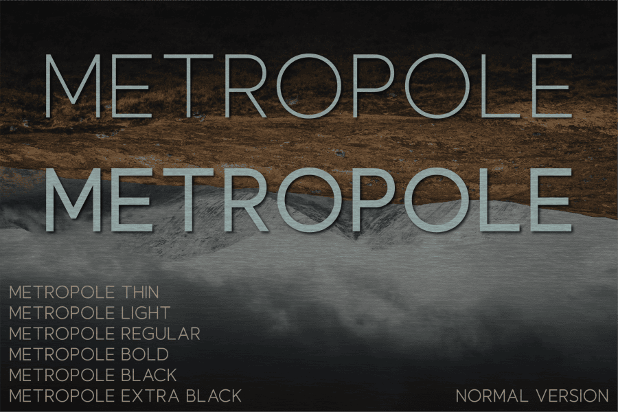 Metropole Font Family · 1001 Fonts
