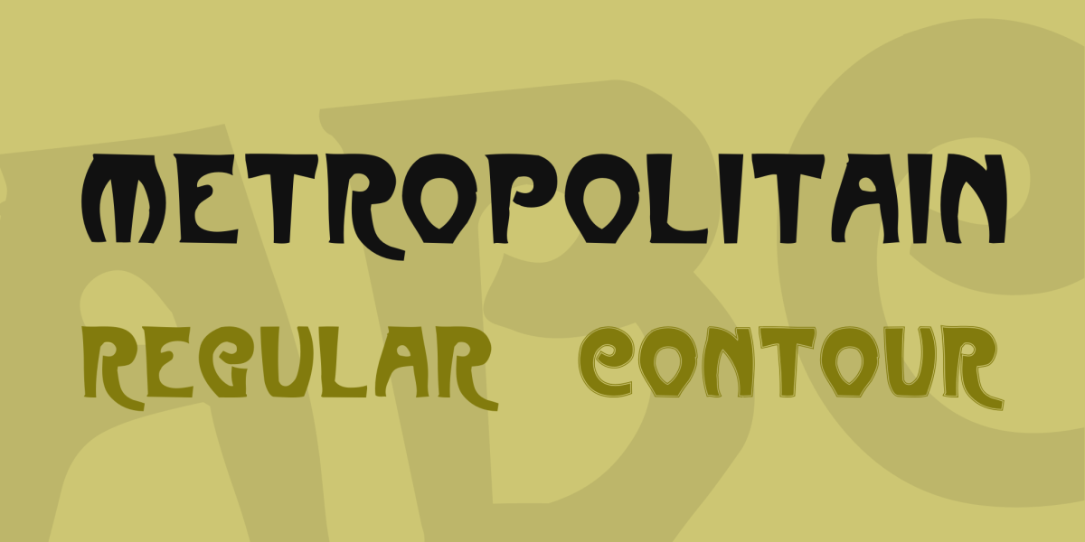 Metropolitain Font Family · 1001 Fonts