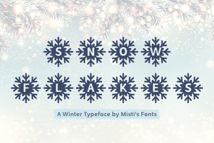 MF Snowflakes Font · 1001 Fonts