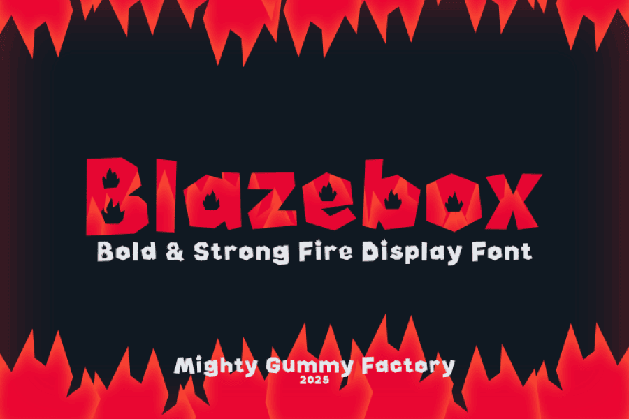 MGF Blazebox Personal Use Font · 1001 Fonts