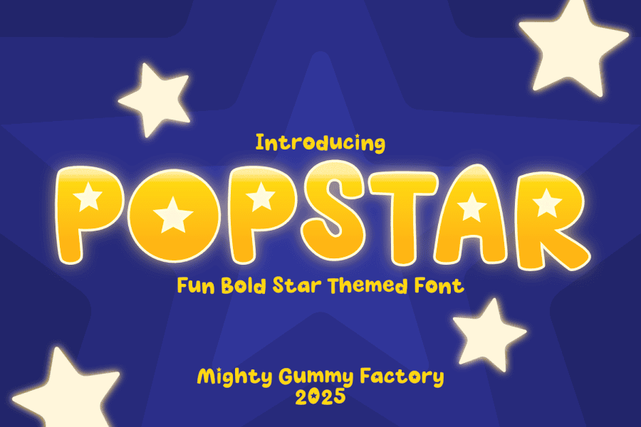 MGF Popstar Personal Use Font · 1001 Fonts
