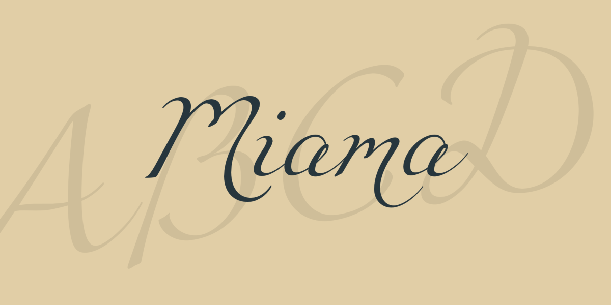 Miama Font · 1001 Fonts