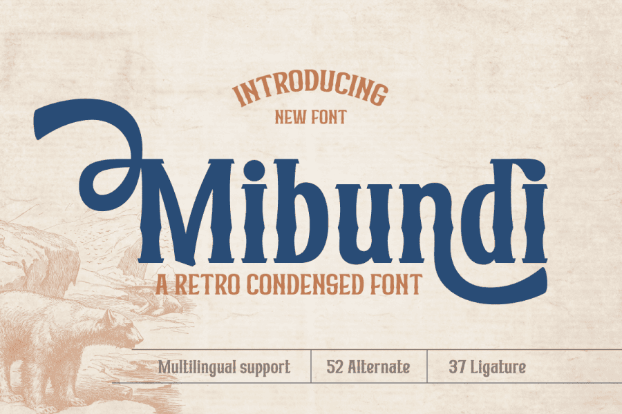 Mibunditrial Font · 1001 Fonts