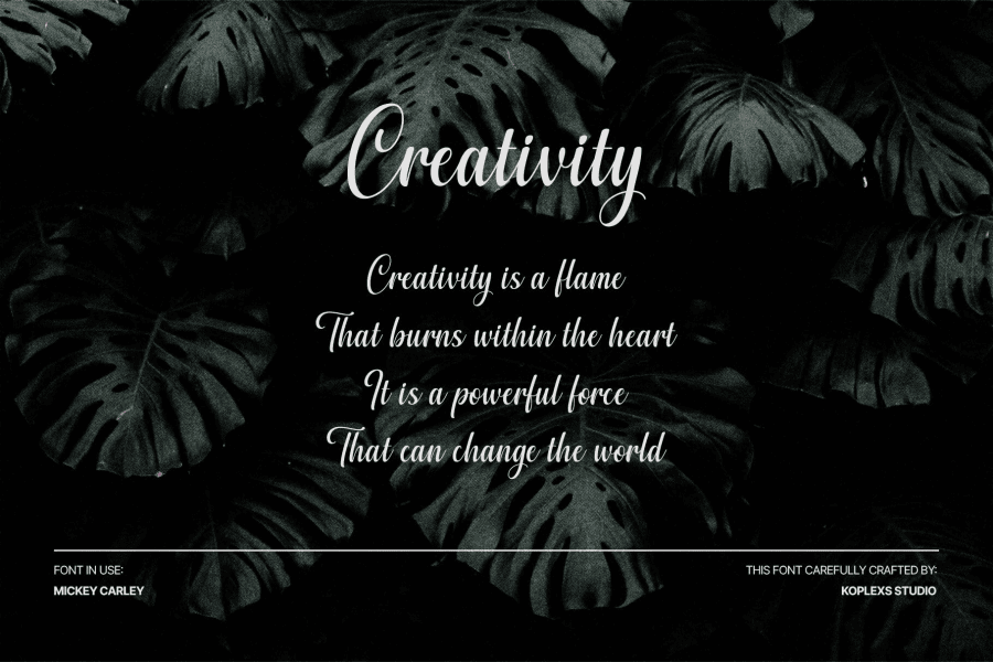 Mickey Carley Font · 1001 Fonts