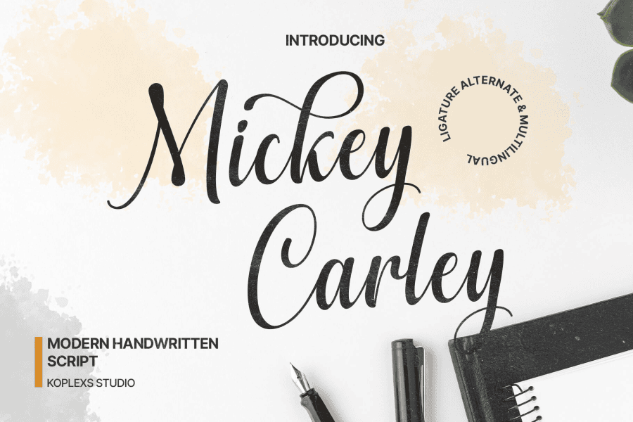 Mickey Carley Font · 1001 Fonts