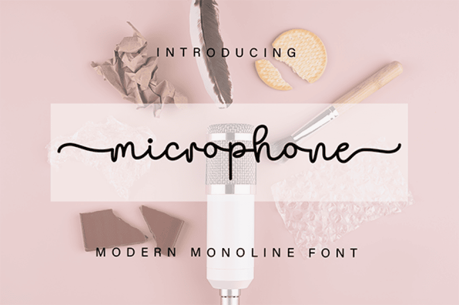 Microphone Font · 1001 Fonts