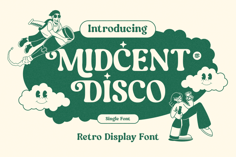 Midcent Disco Font · 1001 Fonts