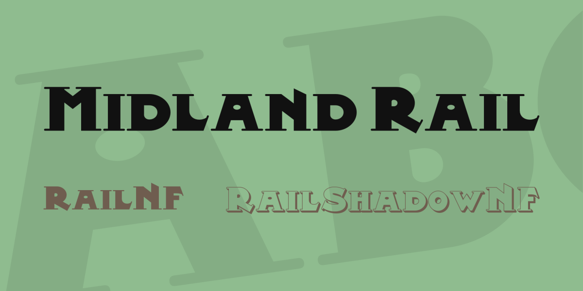 Midland Rail Font Family · 1001 Fonts