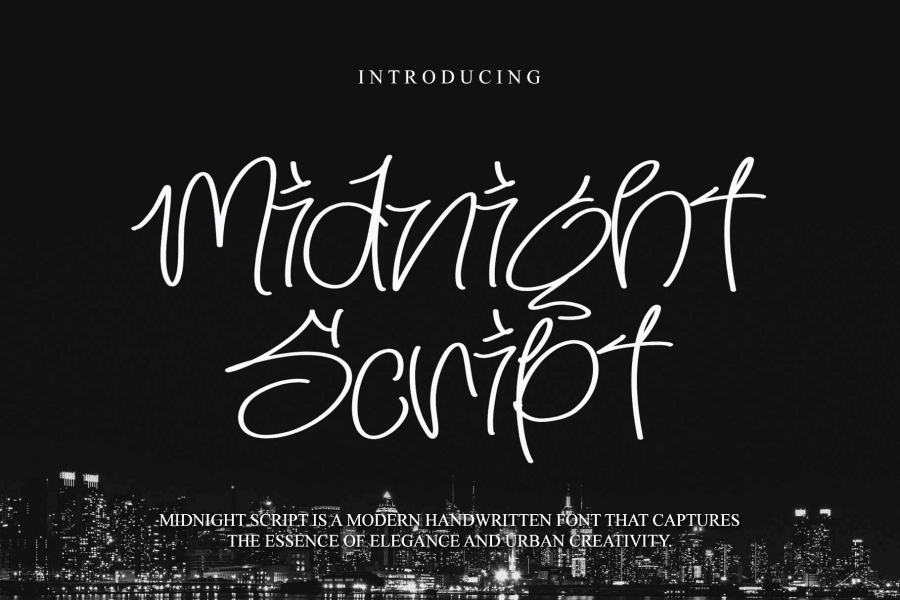 Midnight Script Font · 1001 Fonts