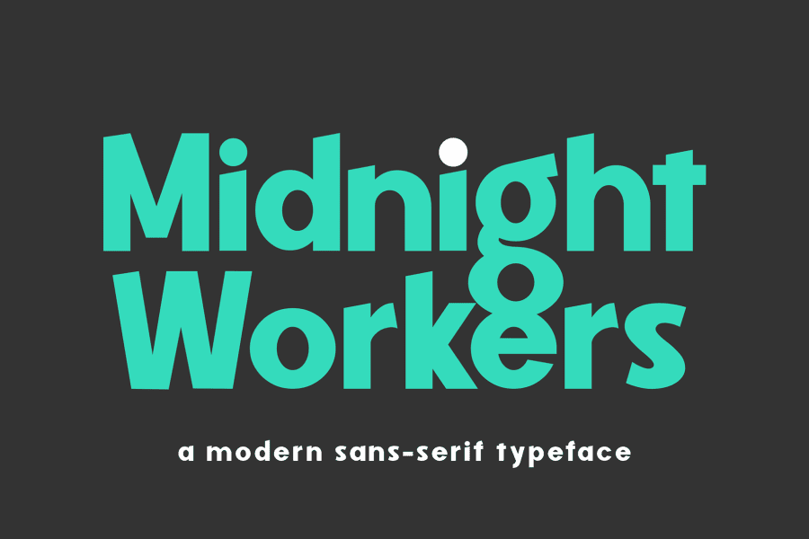 Midnight Workers Font · 1001 Fonts