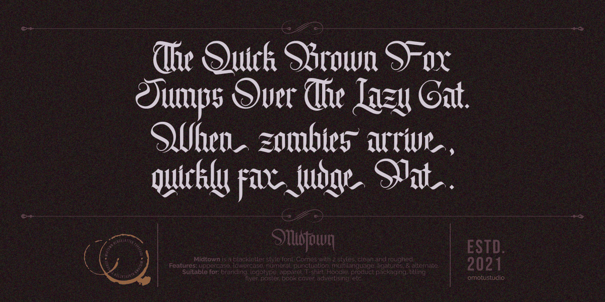 Midtown Font Family · 1001 Fonts