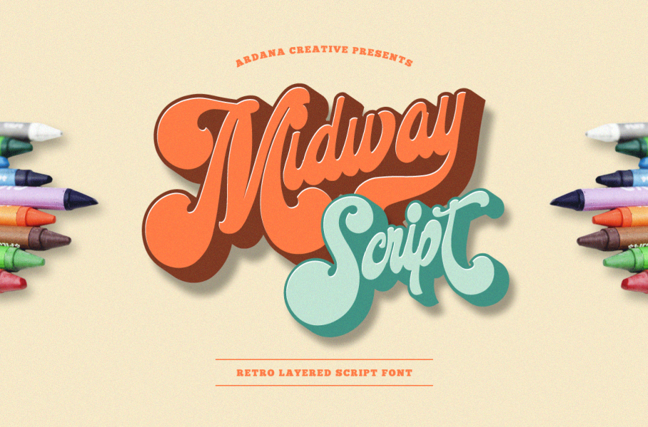 Midway Retro Font · 1001 Fonts
