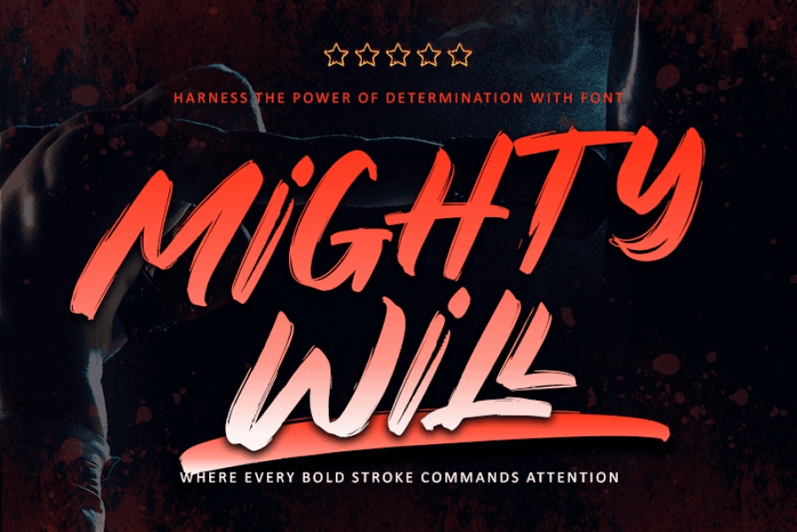 Mightywill-Personal use Font · 1001 Fonts