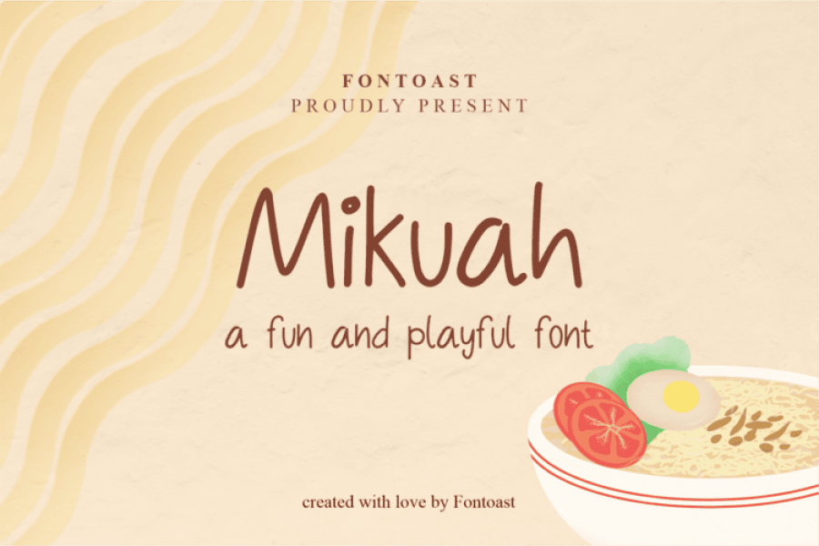 Mikuah Font · 1001 Fonts