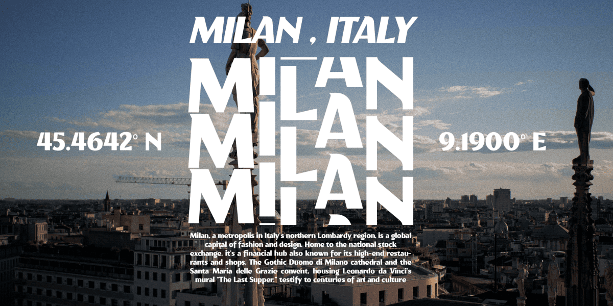 Milanello Font · 1001 Fonts
