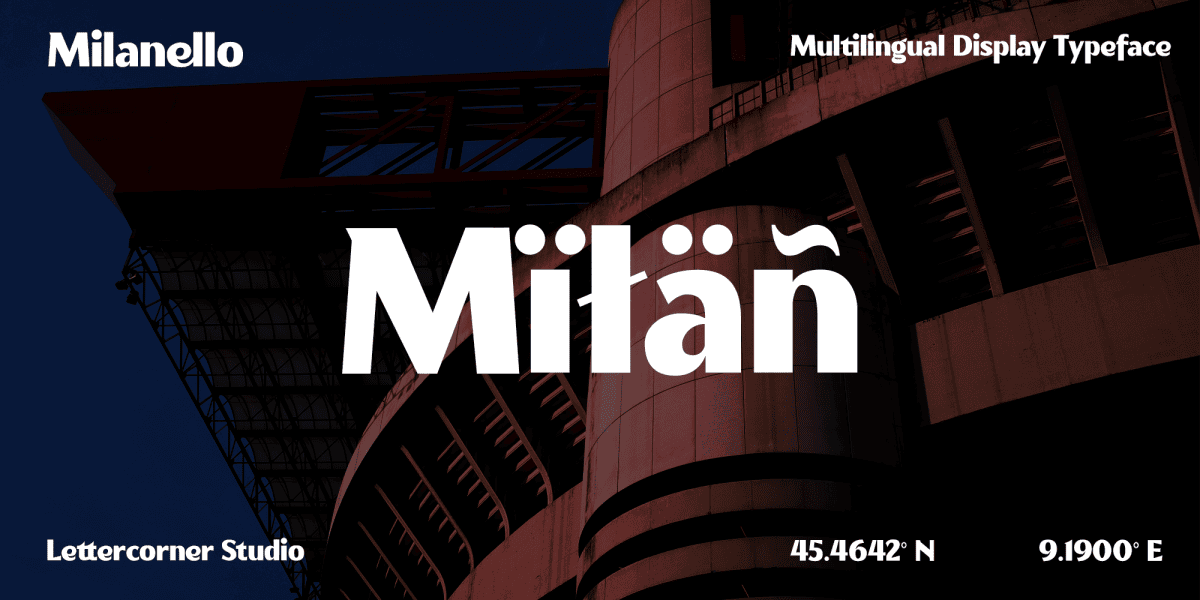 Milanello Font · 1001 Fonts