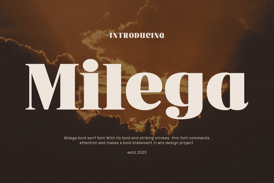 Milega Font · 1001 Fonts