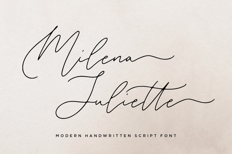 Milena Juliette Font · 1001 Fonts