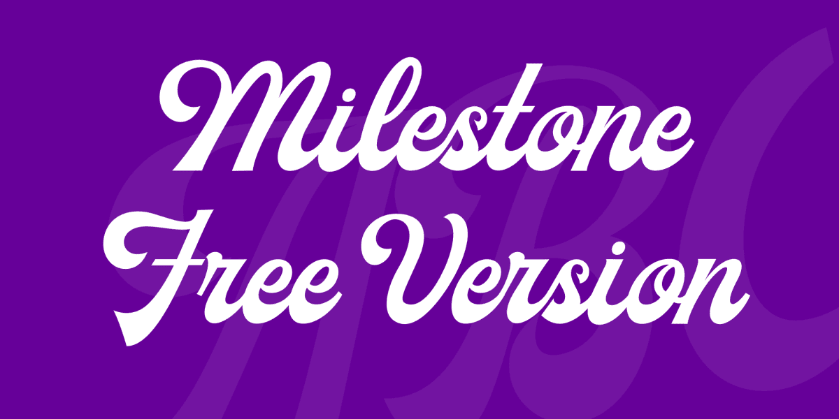 Milestone Free Version Font · 1001 Fonts