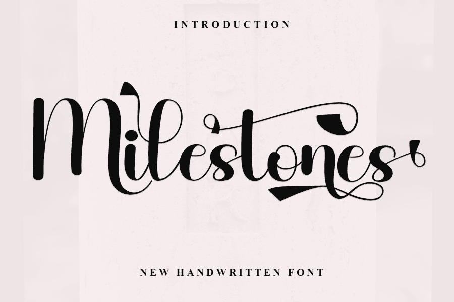 Milestones Font · 1001 Fonts