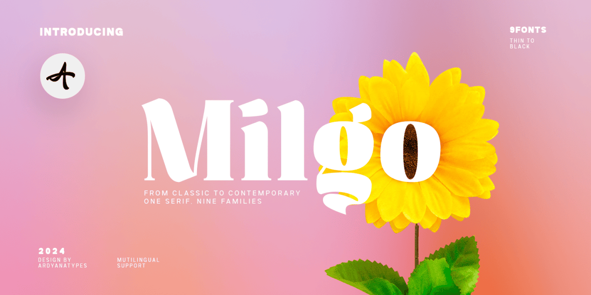 Milgo Font Family · 1001 Fonts