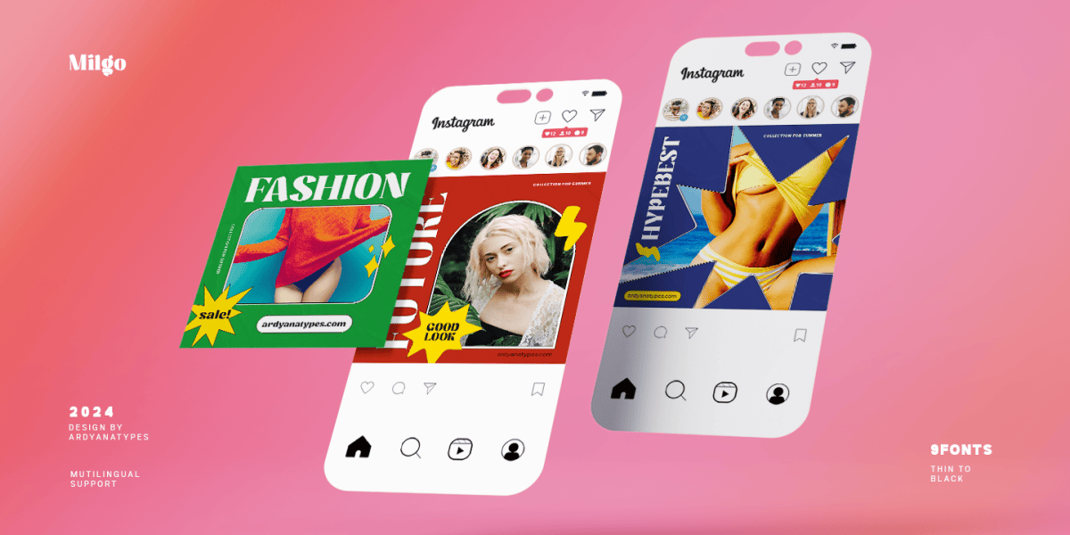 Milgo Font Family · 1001 Fonts