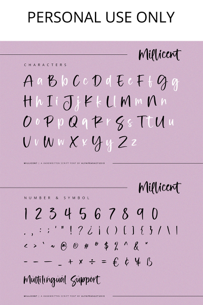 Milicent Font · 1001 Fonts