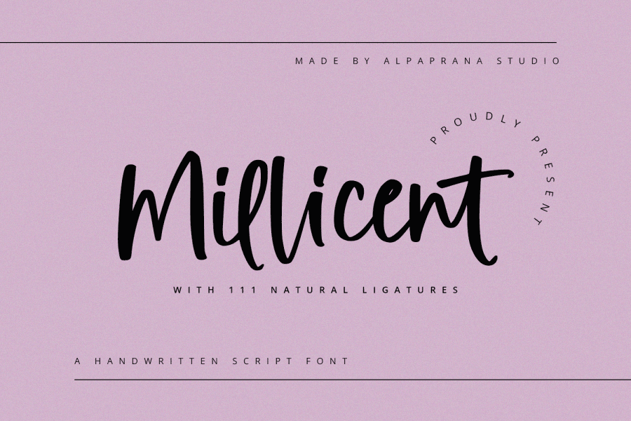 Milicent Font · 1001 Fonts