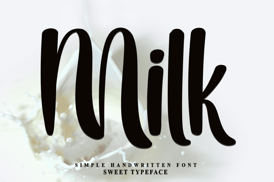Milk Font · 1001 Fonts