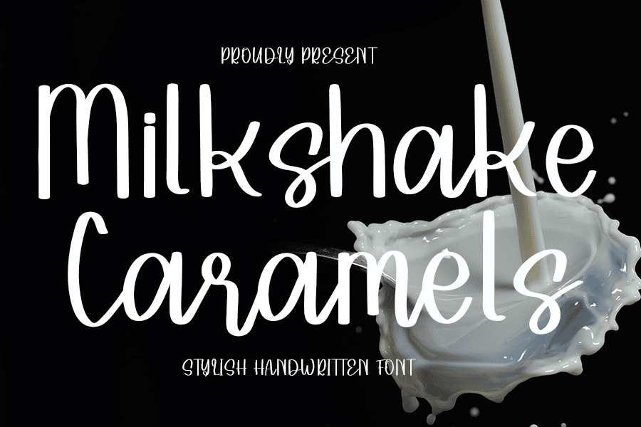 Milkshake Caramels Font · 1001 Fonts
