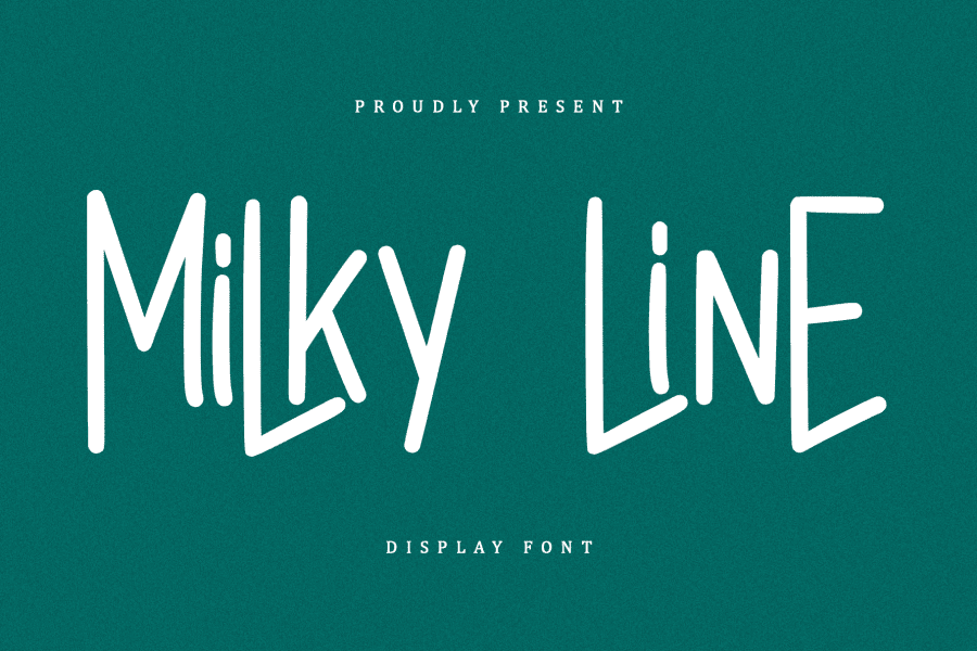 Milky Line Font · 1001 Fonts