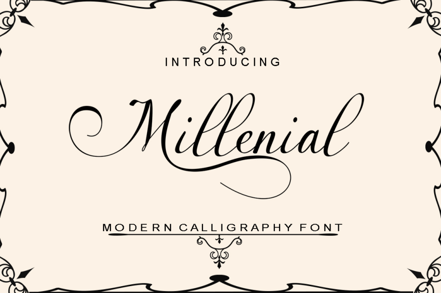 Millenial Script Font · 1001 Fonts