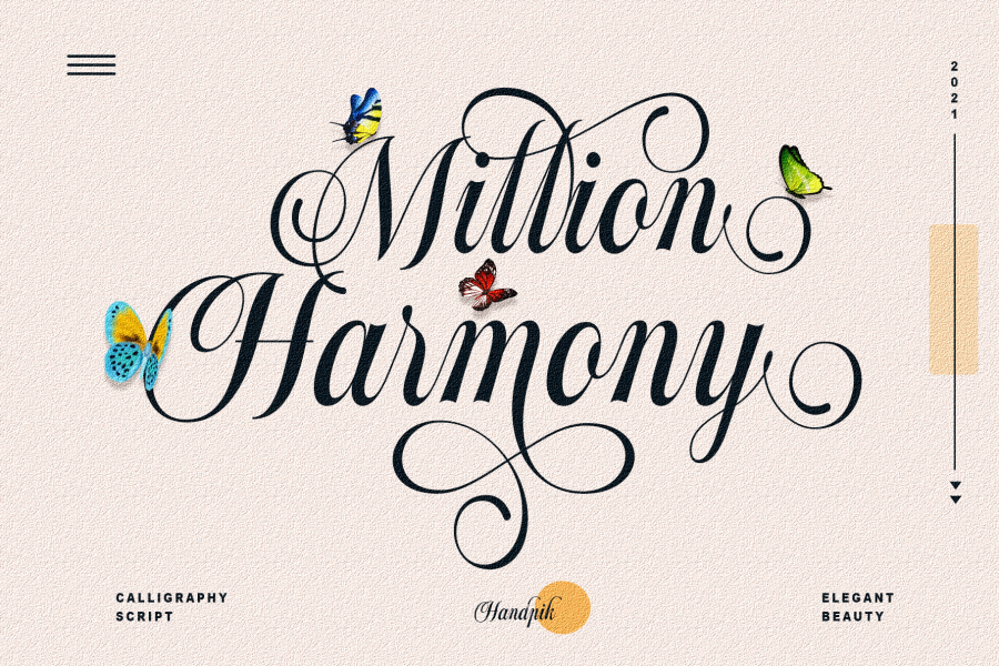 Million Harmony Font · 1001 Fonts