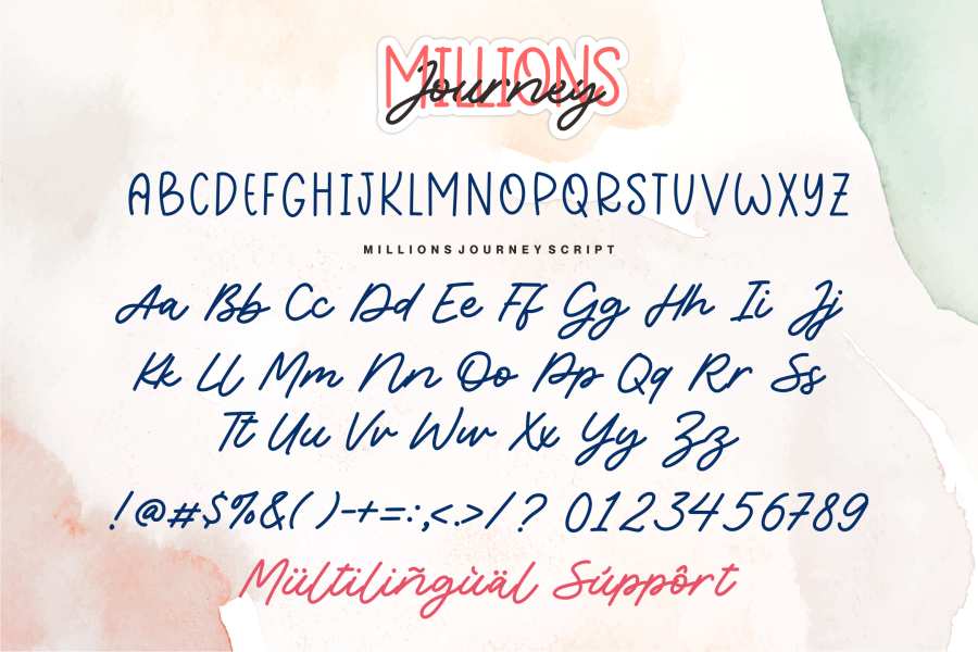 Millions Journey Demo Font Family · 1001 Fonts