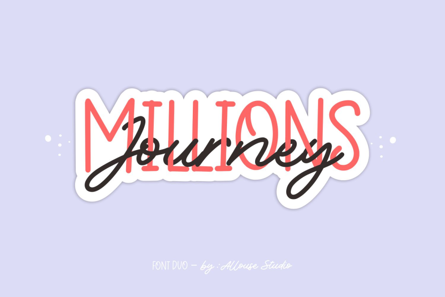 Millions Journey Demo Font Family · 1001 Fonts
