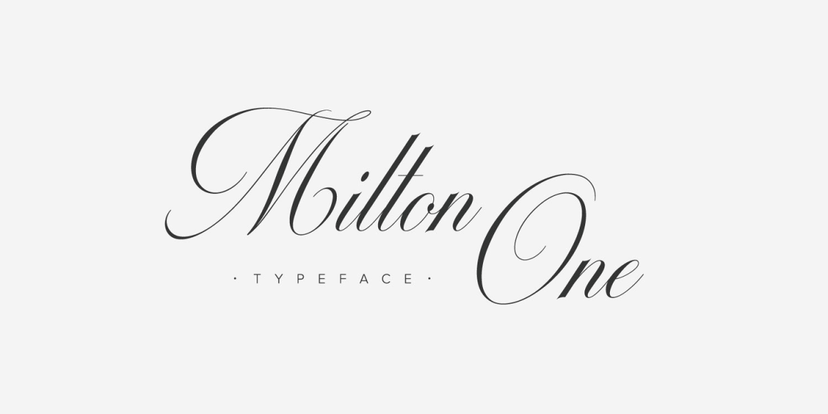Milton One Font Family · 1001 Fonts