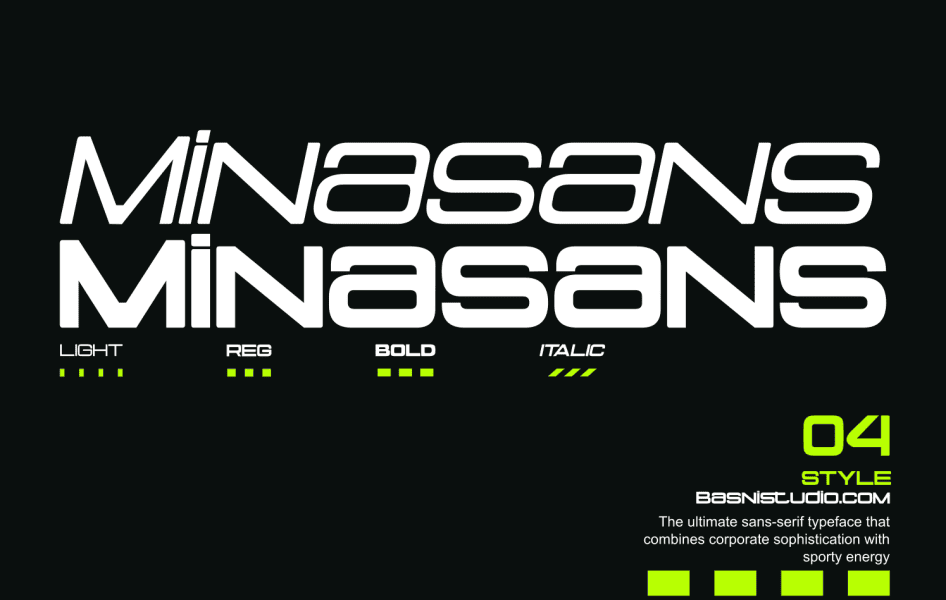 Minasans Font · 1001 Fonts