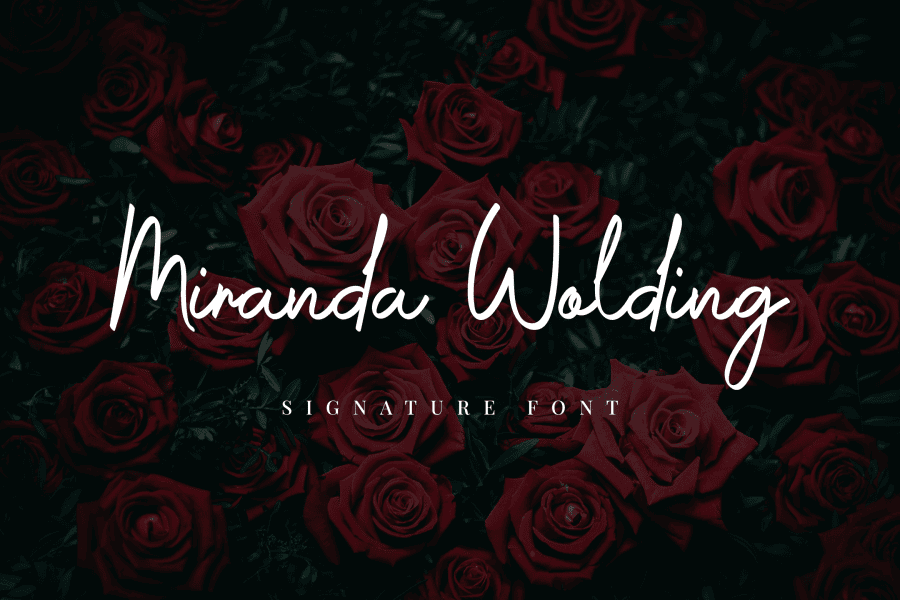 Miranda Wolding Font · 1001 Fonts