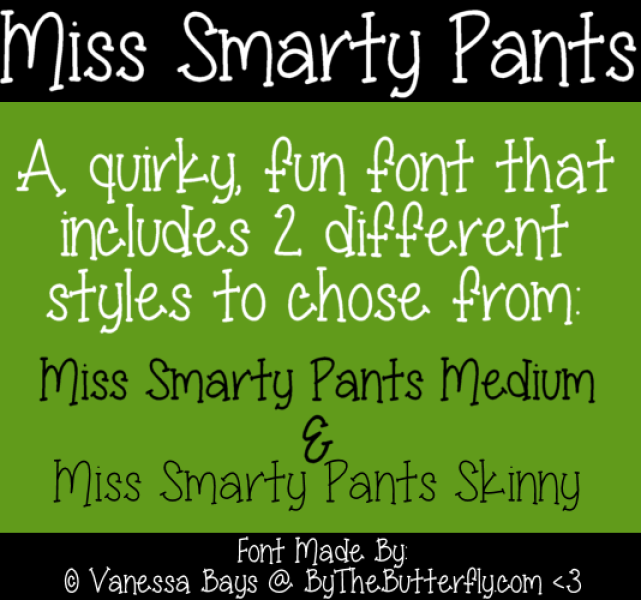 Miss Smarty Pants Font Family · 1001 Fonts