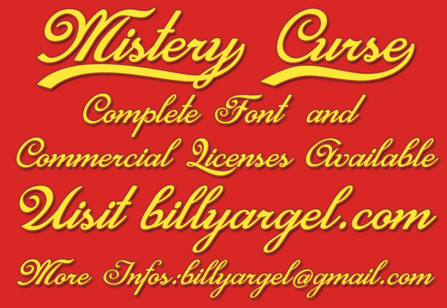 Mistery Curse Personal Use Font · 1001 Fonts