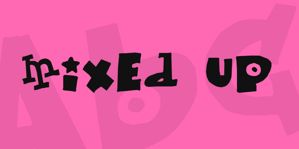 Mixed up Font · 1001 Fonts