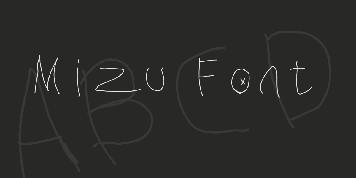 Mizu Font Font · 1001 Fonts