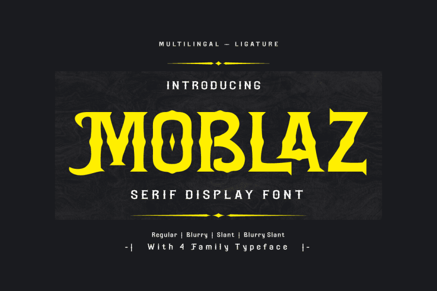 MOBLAZ Trial Font · 1001 Fonts